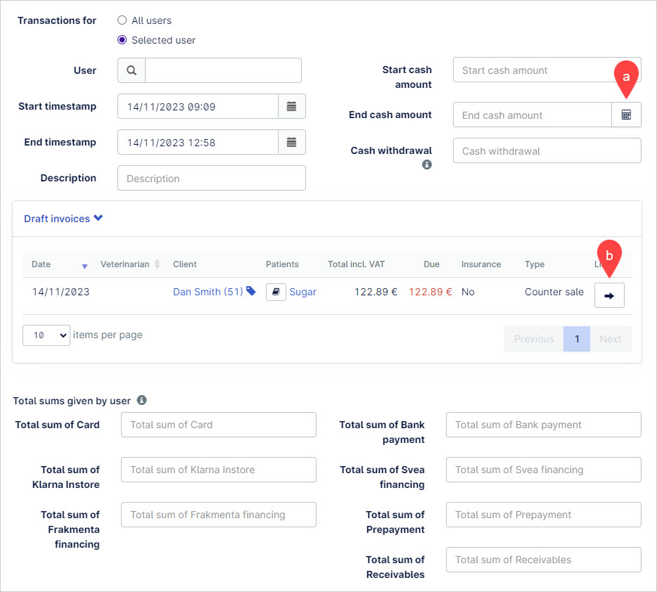 Create an End of Day Report – Provet Help Centre
